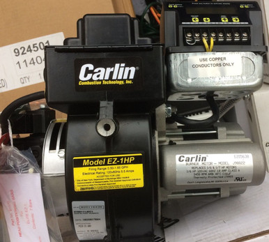 CARLIN EZ SERIES OIL BURNER; MODEL EZ-1HP PEERWH EC,WBV; PART NUMBER ...
