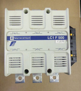 Telemecanique Lc1F500 Contactor 500 Hp 700 Amp 600V Ac Max 120V Coil ...