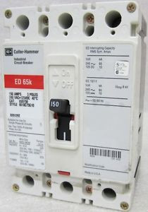 Cutler Hammer Ed3150 240 Vac 150 Amp 3 Pole Circuit Breaker - SPW ...