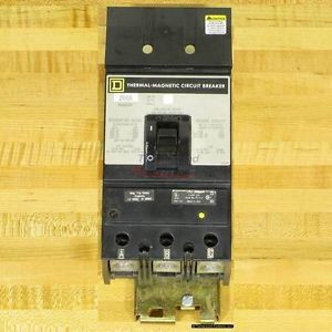 Square D Ka36200 Circuit Breaker, 200 Amp, I-Line, Used - SPW Industrial