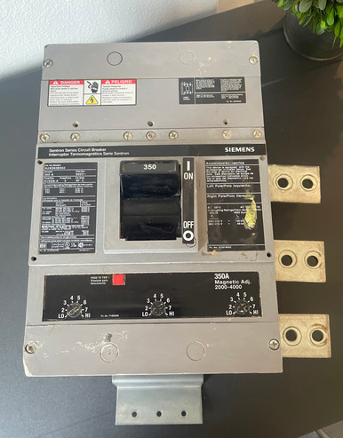 Siemens HJXD63B350 Circuit Breaker 350A 3 Pole 3PH 600V Type HJXD6-A