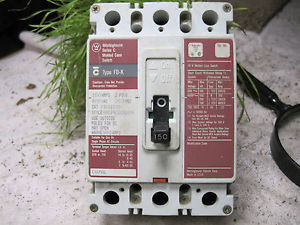 Westinghouse Fd3150K Molded Case Breaker 150A 600Vac 3Ø - SPW Industrial
