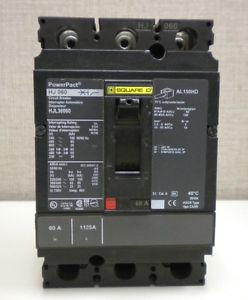 Square D Circuit Breaker Hjl36060 60A 600V 3P - SPW Industrial