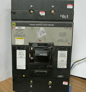 Square D 1000 Amp 3 Pole Circuit Breaker Cat No. Mhl36100031Dc1680 ...