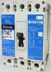 Cutler Hammer Hfd3030 600 Vac 30 Amp 3 Pole Circuit Breaker - SPW ...