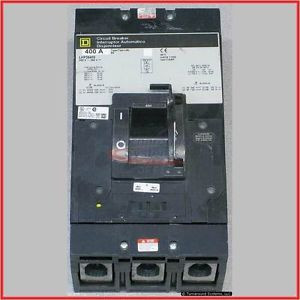 Square D Lhp36400 Circuit Breaker, 400 Amp 35 Kair, Used - SPW Industrial