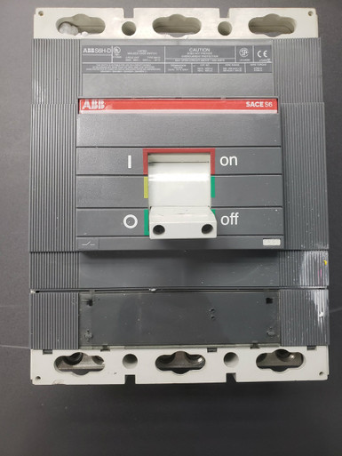 ABB S6H SACE S6 600A Circuit Breaker w/ Aux & Shunt 600V 3 Pole 600 Amp ...
