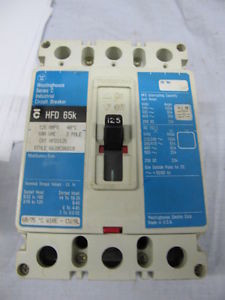 Westinghouse Hfd3125 3 Pole 125 Amp 600 Volt Circuit Breaker - SPW ...