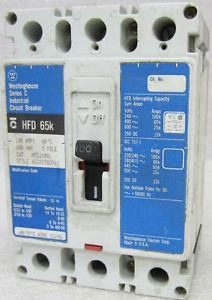 Westinghouse Hfd3100L 600 Vac 100 Amp 3 Pole Circuit Breaker - SPW ...