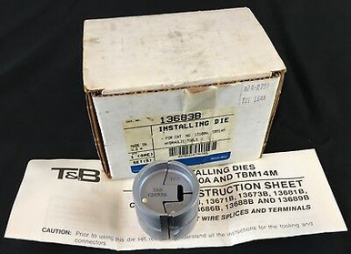 Thomas & Betts 13683 13683B Die For 22L008 Series Dragon Tooth Crimp ...