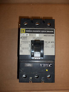 Square D Kal 3 Pole 200 Amp 600V Kal36200 Circuit Breaker Grey Label ...