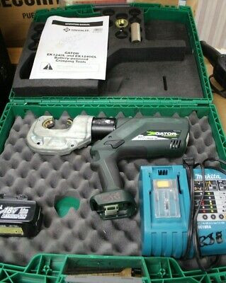 Greenlee Gator Ek1240L 12 Ton Cordless Crimper / Crimping Tool With ...