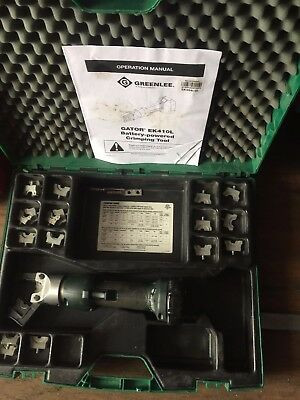 Greenlee Gator Battery Powered Crimping Tool Ek41L With Crimper Dies ...