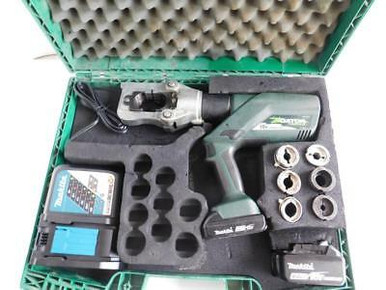 Greenlee Gator E12Ccxl11 Battery Powered Crimper Crimping Tool W/6 Dies ...