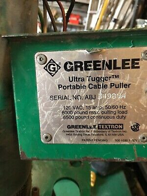 Greenlee Ultra Tugger Cable Pulling Machine - SPW Industrial