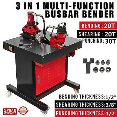 Electric Hydraulic BUSBAR Horizontal & Vertical Bender Cutter Hole ...