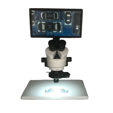 Mouse Control 7X 45X Trinocular stereo microscope +11.6" Tablet PC ...