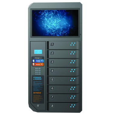 ChargeTech Secure Cell Phone Video Charging Station Locker w/8 Digital ...