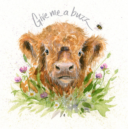 Give Me A Buzz - luxury 15cm sq greeting card - The Event Gallery Fine ...