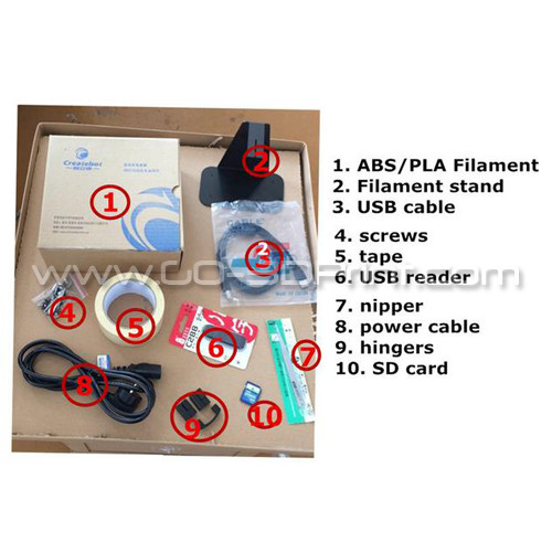 CreateBot Dual Extruder Touch Screen Mini 3D Printer w/ Heatbed
