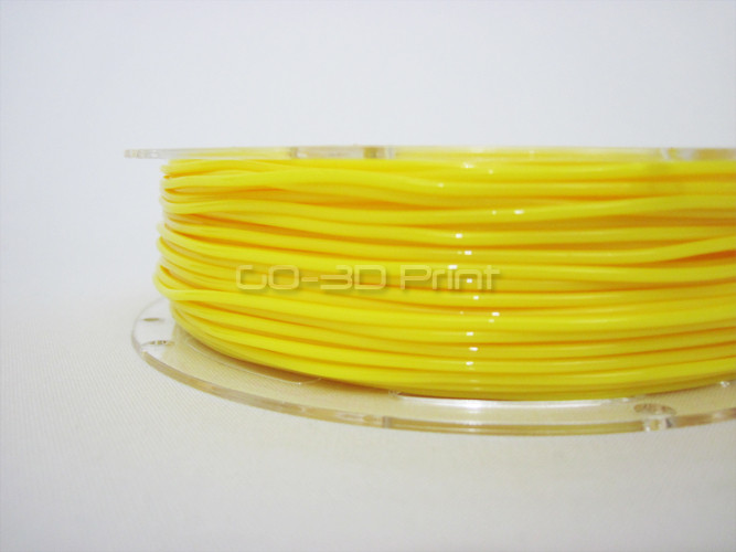Yellow Flexible TPE 3D Printing Filament 1.75mm 200g