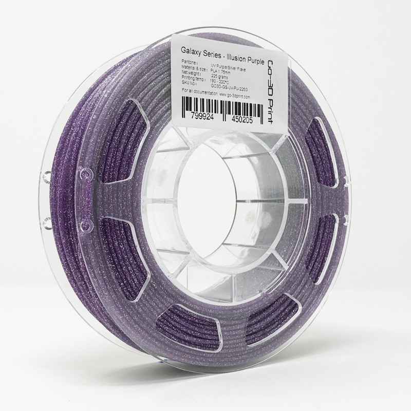 Illusion Purple Silver Flake Light Color Change 3D Printing PLA ...