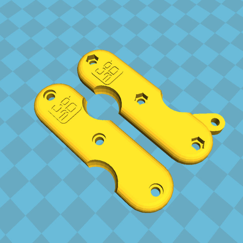GO-3D Swiss Army key holder w/ extra strong ring hole