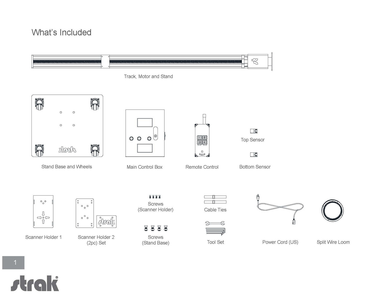 Strak Automatic 3D Scanning System 1000mm