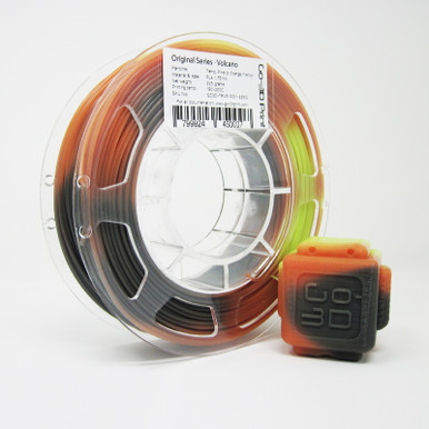 Volcano Temperature Tri Color Changing PLA 3D Printing Filament