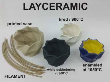 LAYCERAMIC experimental 3D Printing Filament