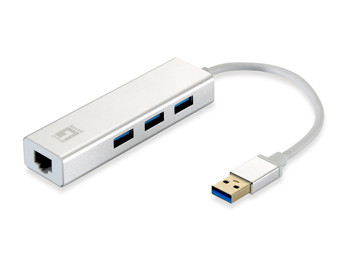 Gigabit USB Network Adapter, USB Hub - Indigo Distribution