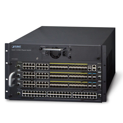 4-Slot Layer 3 IPv6/IPv4 Routing Chassis Switch - Indigo Distribution