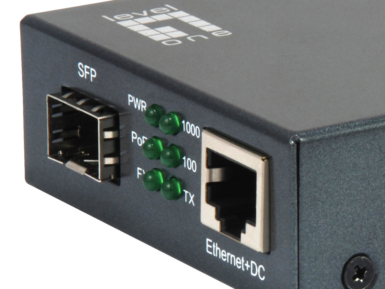 RJ45 to SFP Gigabit Media Converter, PoE PSE - Indigo Distribution