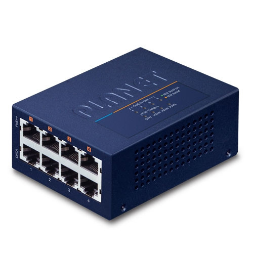 4-Port Multi-Gigabit 802.3bt PoE++ Injector Hub - Indigo Distribution