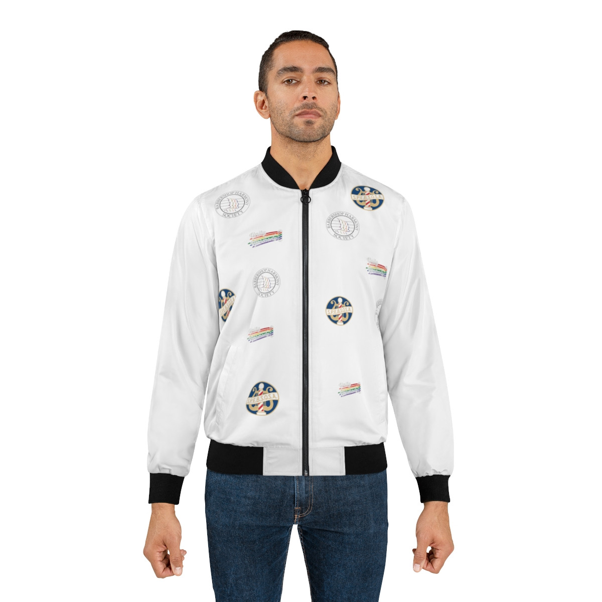 Men's Bomber "Unity" Jacket with 3 BHS Logos - Barbershop Harmony Society