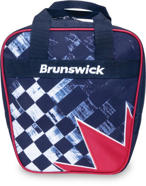 Brunswick Spark Single Tote Checkered Flag - JB Bowling Supply