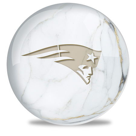 OnTheBallBowling NFL New England Patriots Marble Ball - JB Bowling Supply