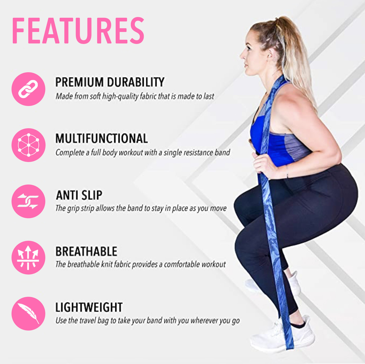 Vitality Flex Long Fabric Fitness Band