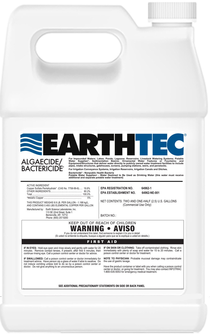 EarthTec Algaecide - 1 Gallon : Pond Water Treatment Supplies : Pond ...