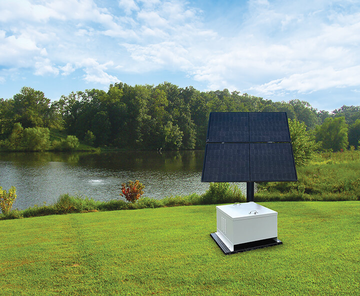 Night Air Diffused Solar Aeration Kit w/ 2 Diffusers & 200' of Quick ...
