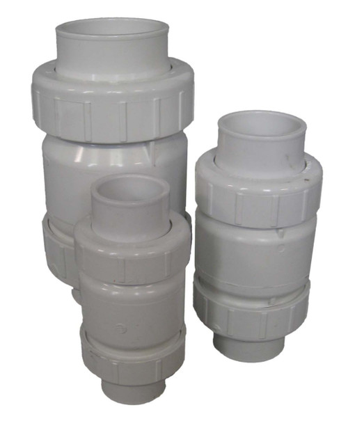 PVC Check Valve w/ Unions : Pond Plumbing : Pond Supplies & Equipment