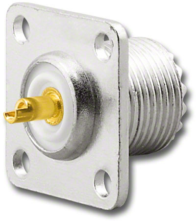 SO-239 Panel Mount UHF-Female Coaxial Connector (UHF-7603)