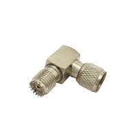 Mini-UHF Male / Female Right Angle Elbow Coaxial Adapter Connector ...