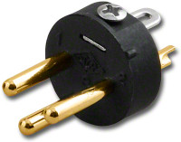 XCM-P3G 3-Pin XLR Microphone Connector Male Plug - Replacement Pins - Gold