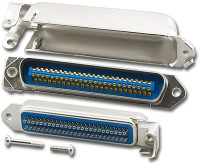 Telco and Cen 50 PIN Right-Angle Solder Connector - 55-50M/T - TMB