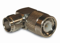 TNC Male Female Right Angle Coaxial Adapter - Amphenol 122352 - AMQ