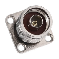 Type N-Male 4-Hole Panel Mount Chassis Coaxial Connector