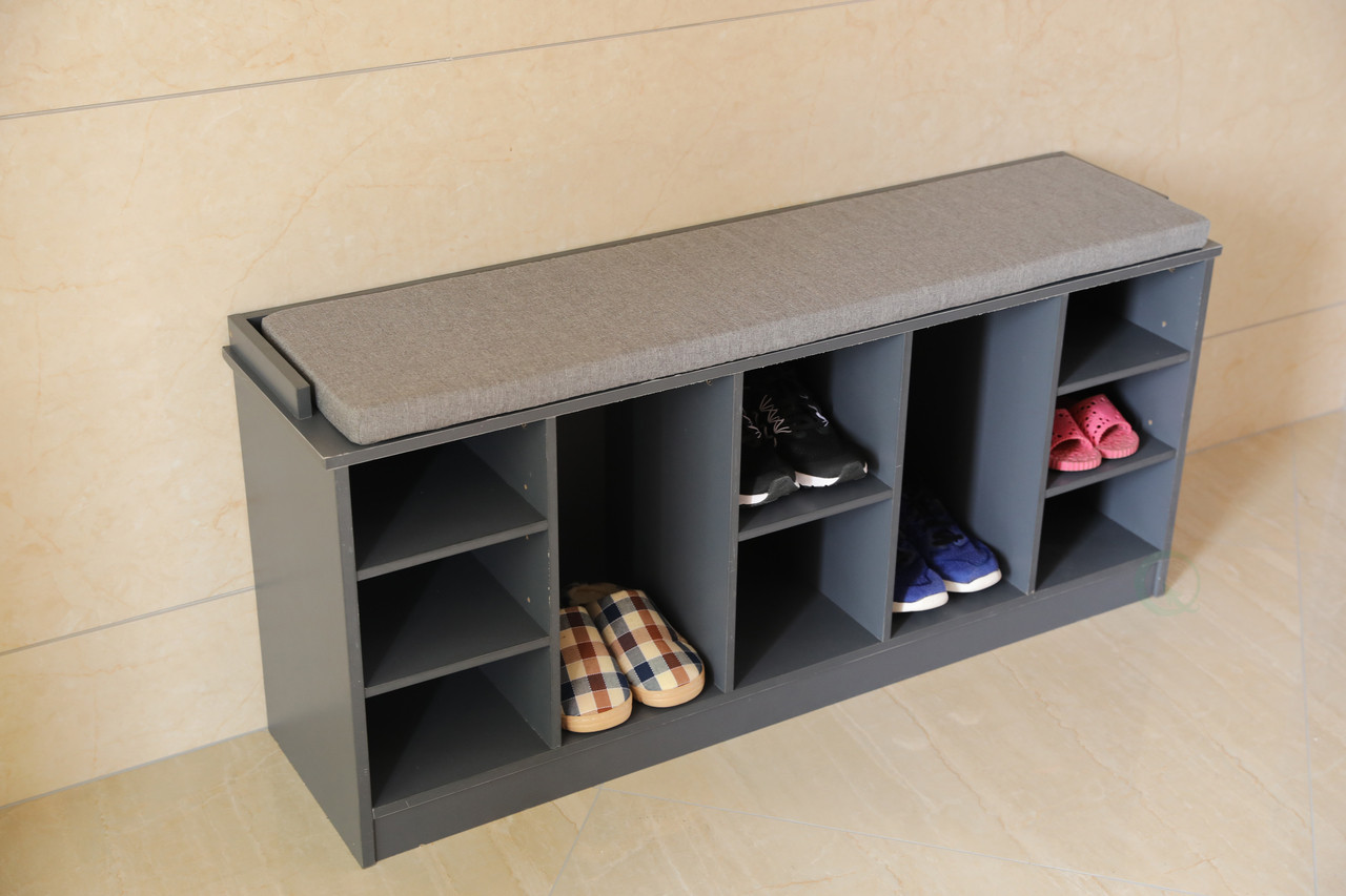 Buy Wholesale QI003280L Wooden Shoe Cubicle Storage Entryway Bench with ...
