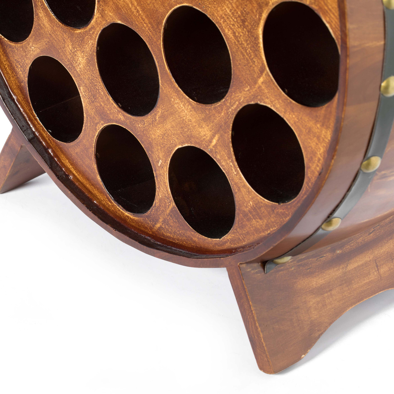 Buy Wholesale QI003950 Wooden Stackable Round Shaped Wine Barrel Wine ...