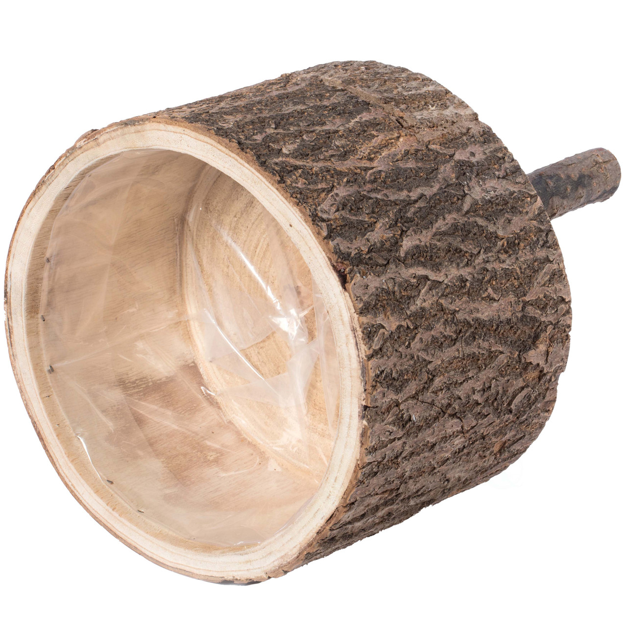 Buy Wholesale QI003837 Wooden Stump Tree Log with Bark Planter Pot with ...